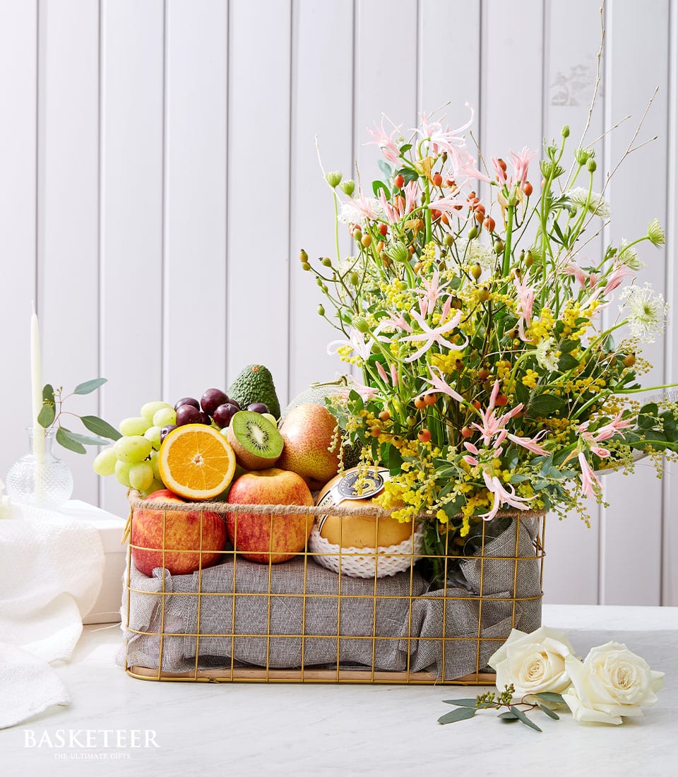 Bright Fruit Flower Basket
