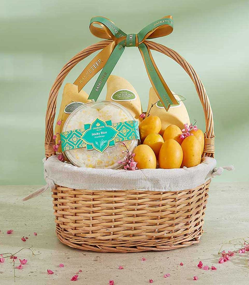 Thai Harvest Fruit Delight Gift Basket - Basketeer - The Art Of Giving